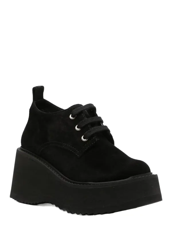 NICOLE SALDANA Demi Platform Brogues - Black