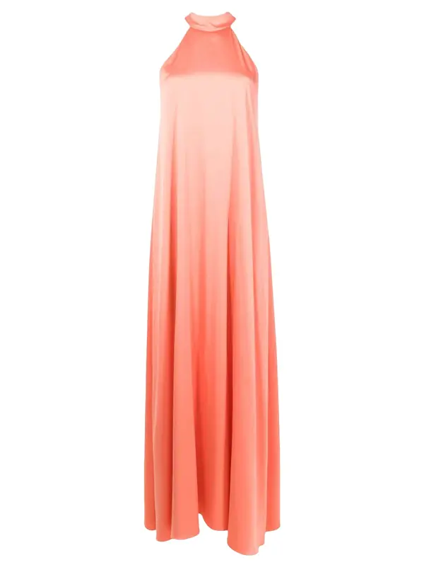 LETHICIA BRONSTEIN Bly Halterneck Maxi Dress - Orange