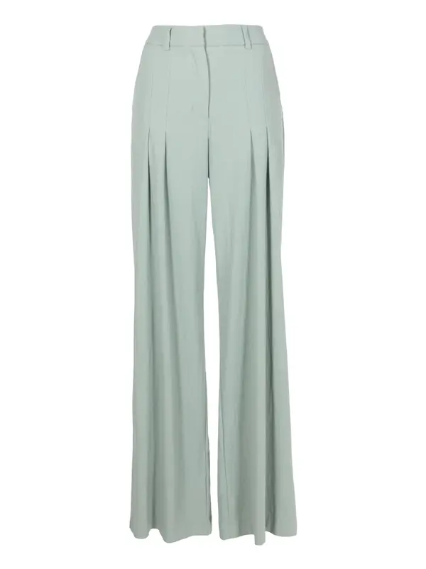 LETHICIA BRONSTEIN Alda Pleated Wide-leg Trousers - Grey