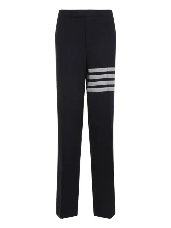 Thom Browne Low Rise Backstrap Trousers - Blue