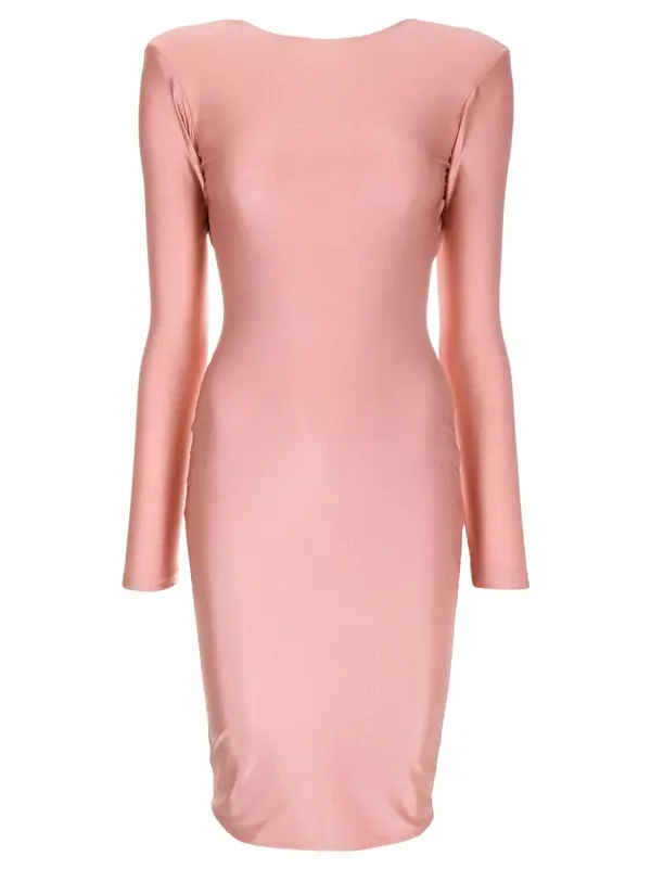 LETHICIA BRONSTEIN Gracie Metallic-sheen Dress - Pink