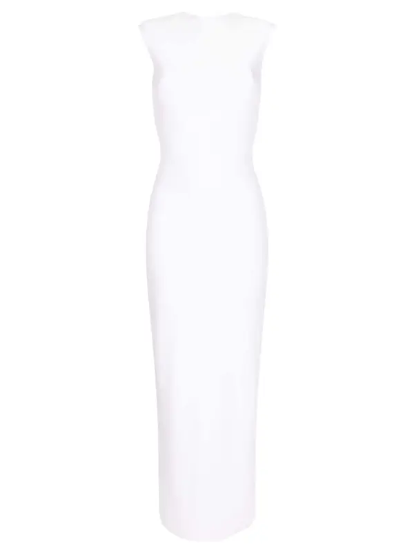 LETHICIA BRONSTEIN Gracie V-back Maxi Dress - White