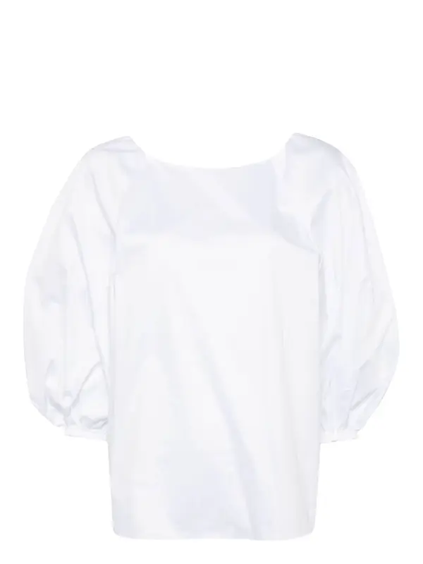 Carolina Herrera Boat-neck Blouse - White