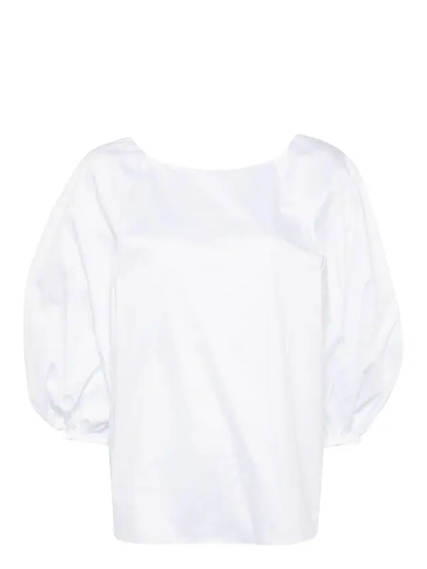 Carolina Herrera Boat-neck Blouse - White