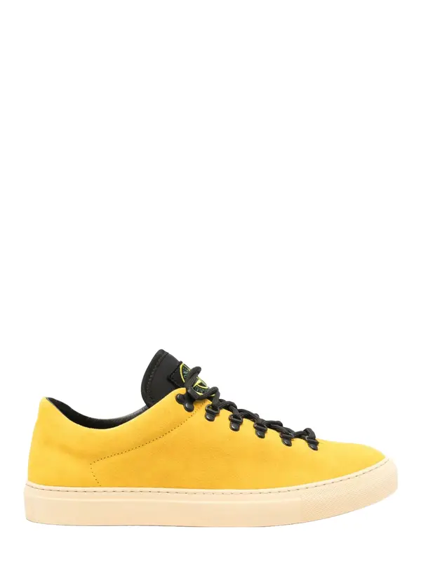 Stone Island Compass-motif Sneakers - Yellow