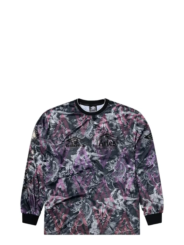 Aries All-over Printed Sweatshirt - Black