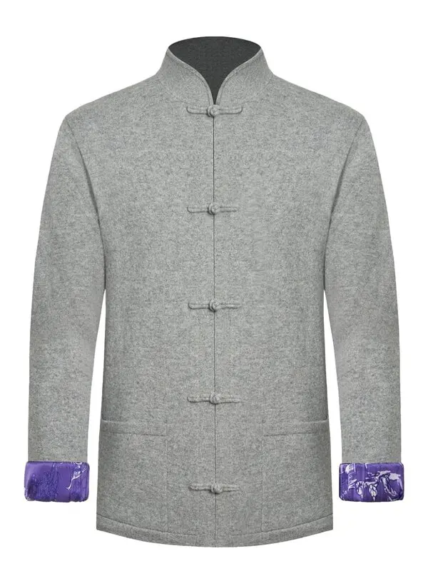 Shanghai Tang Mandarin Collar Jacket - Grey