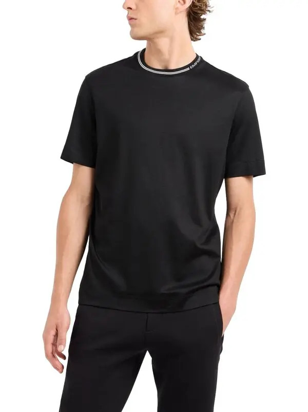 Emporio Armani Logo-print T-shirt - Black