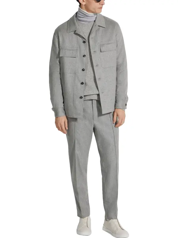 Zegna Alba Oasi Shirt - Grey
