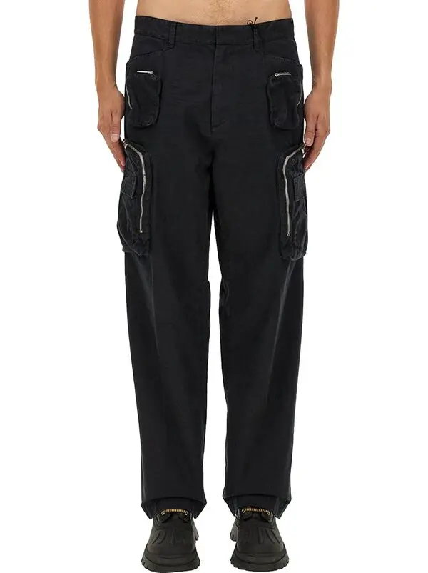 Dsquared2 Cotton Trousers - Black