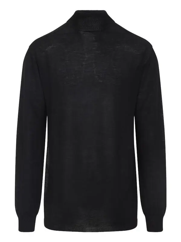 Rick Owens Oversized Turtle Neck Pullover - Black