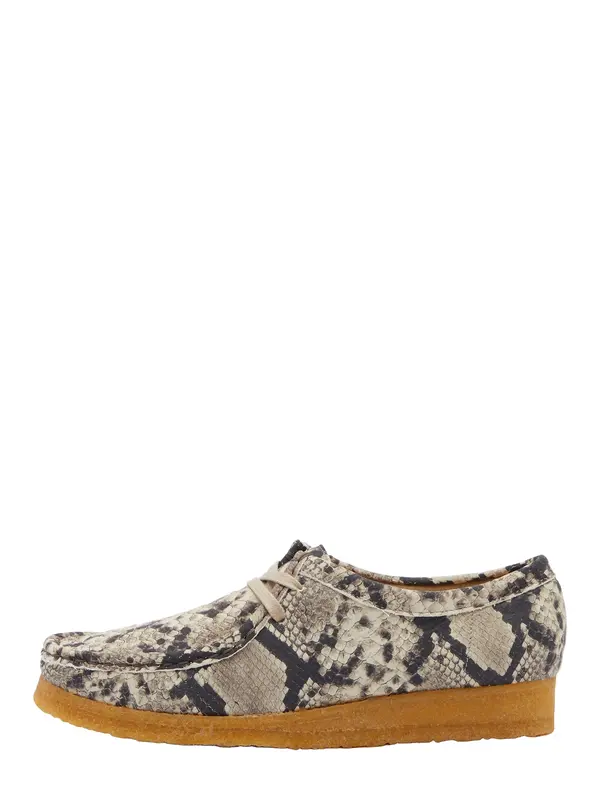 Clarks Wallabee - Grey Snake Leather
