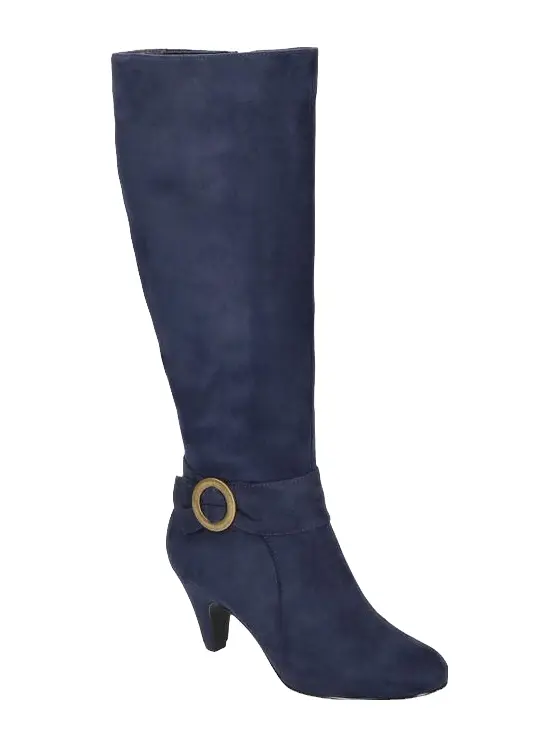 BELLA VITA Rima Knee High Boots - Navy Suede