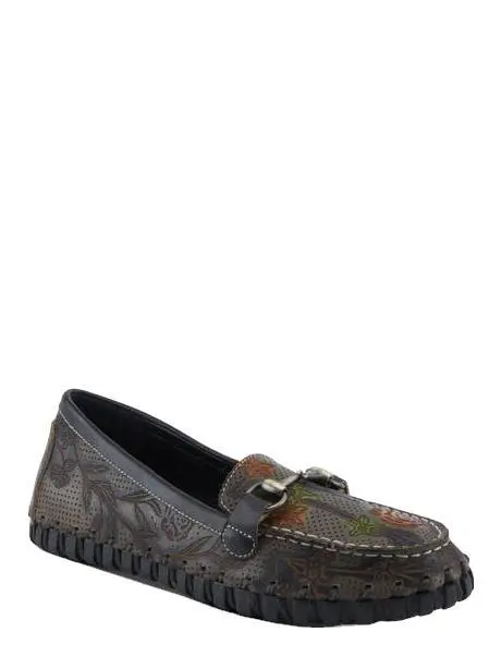 SPRING STEP SHOES Delavigne Bit Loafer - Charcoal Multi