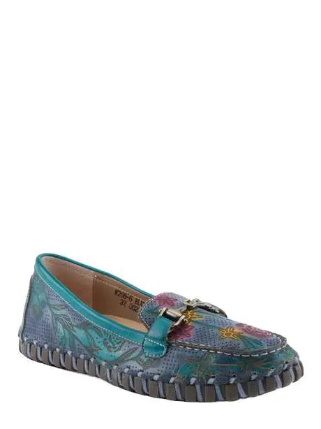 SPRING STEP SHOES Delavigne Bit Loafer - Teal Multi