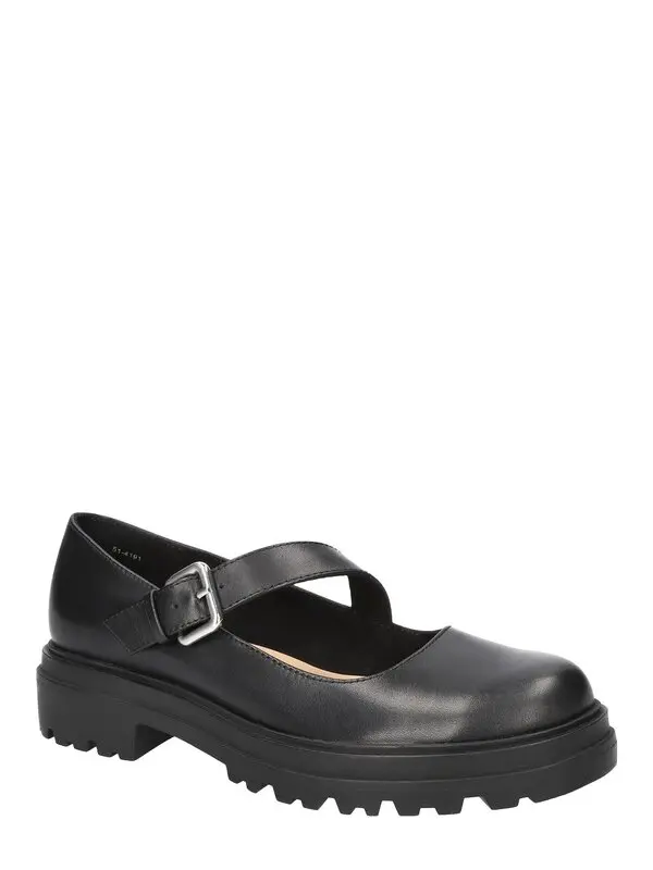BELLA VITA Britt Mary Jane Loafer - Black Leather
