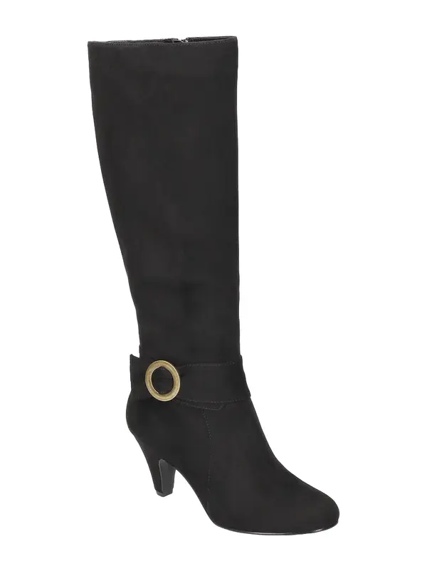 BELLA VITA Rima Knee High Boots - Black Suede