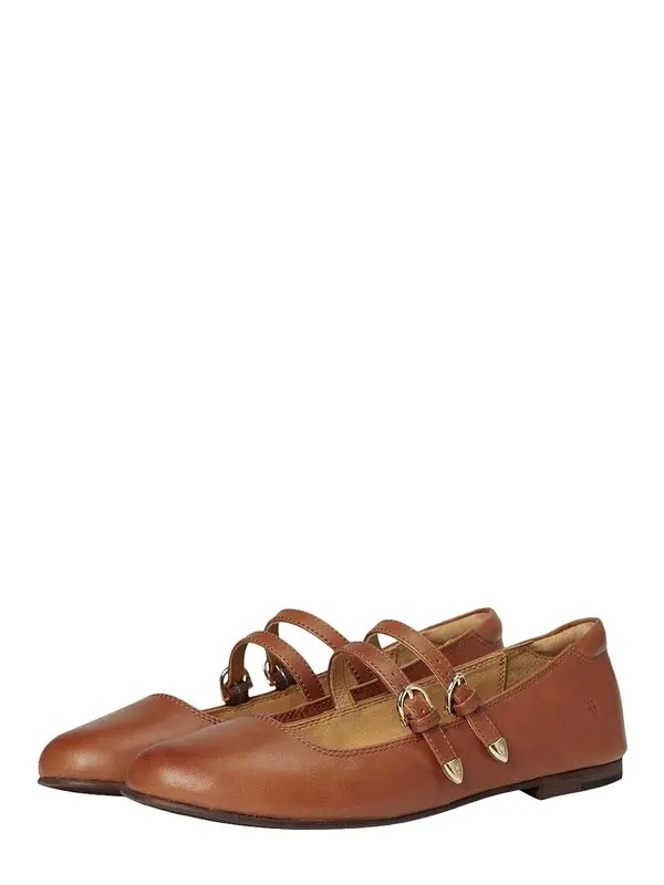 THE FRYE COMPANY Carson Multi Mary Jane Flat Shoes - Brown