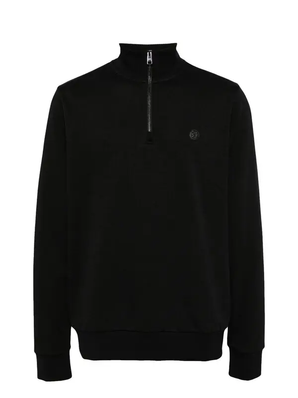 BOSS Logo-patch Sweatshirt - Black
