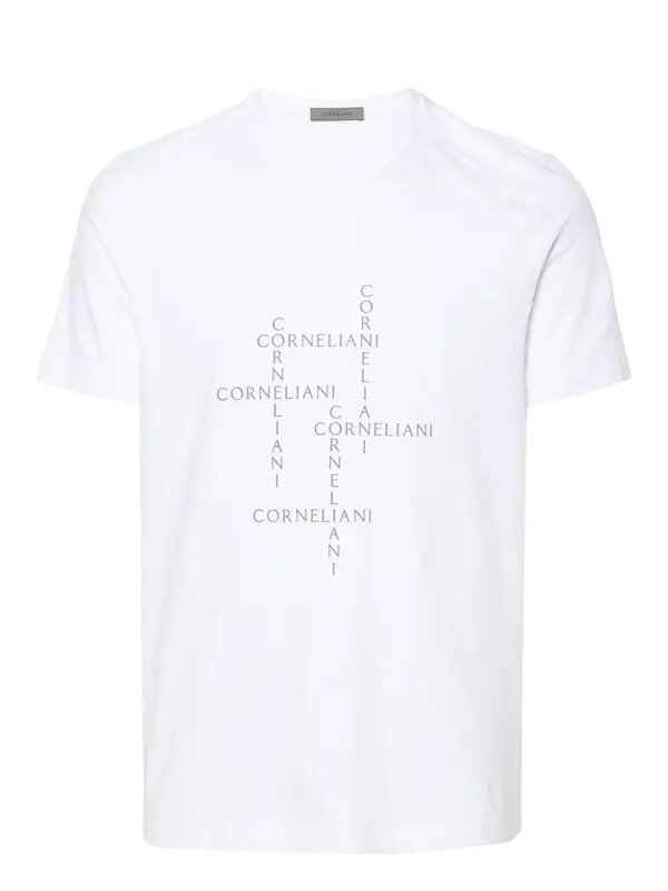 Corneliani Crew-neck Stretch-jersey T-shirt - White