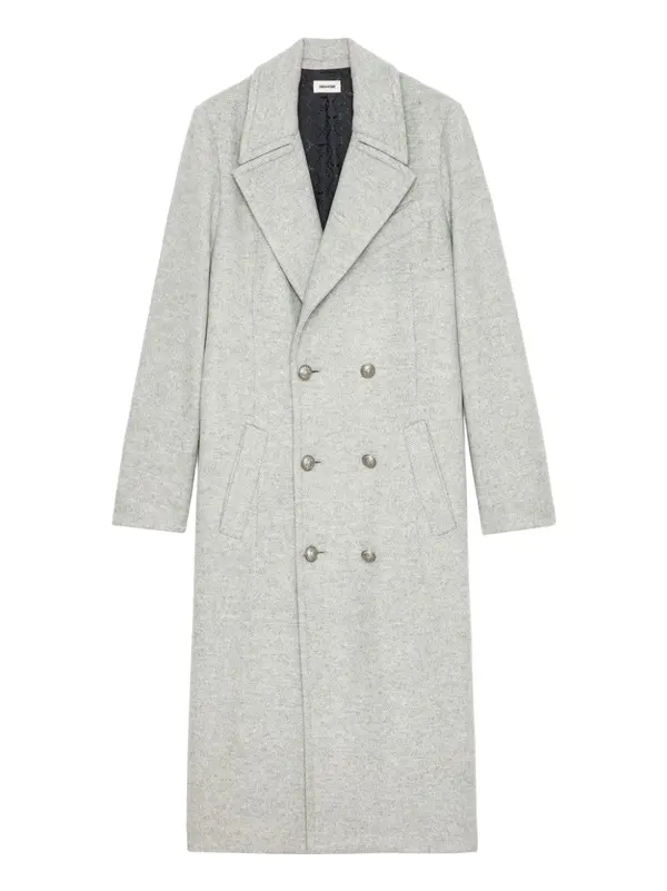 Zadig&Voltaire Mulan Double-breasted Coat - Grey