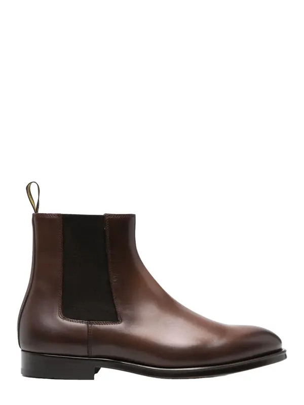 DOUCAL'S Leather Chelsea Boots - Brown