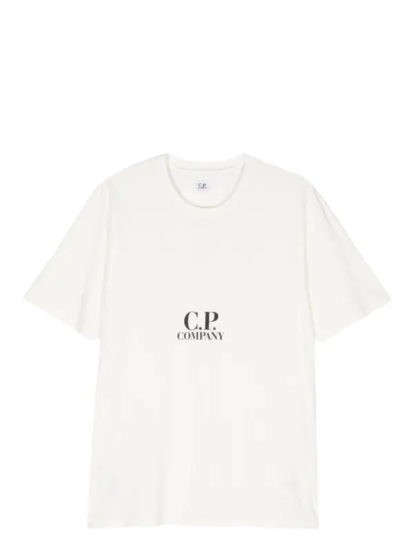 C.P. COMPANY Logo-print Cotton T-shirt - White