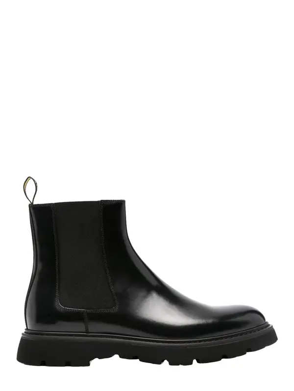 DOUCAL'S Leather Chelsea Boots - Black