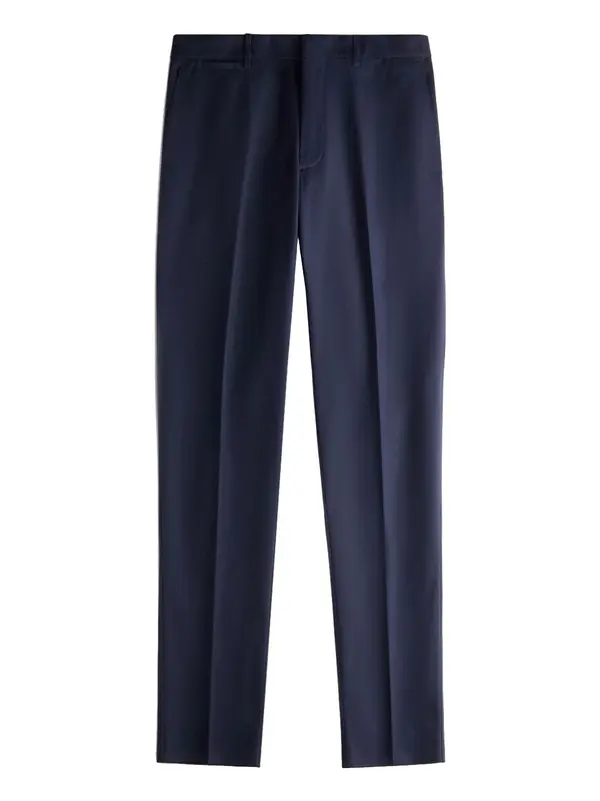 TOD'S Pressed-crease Tapered Trousers - Blue
