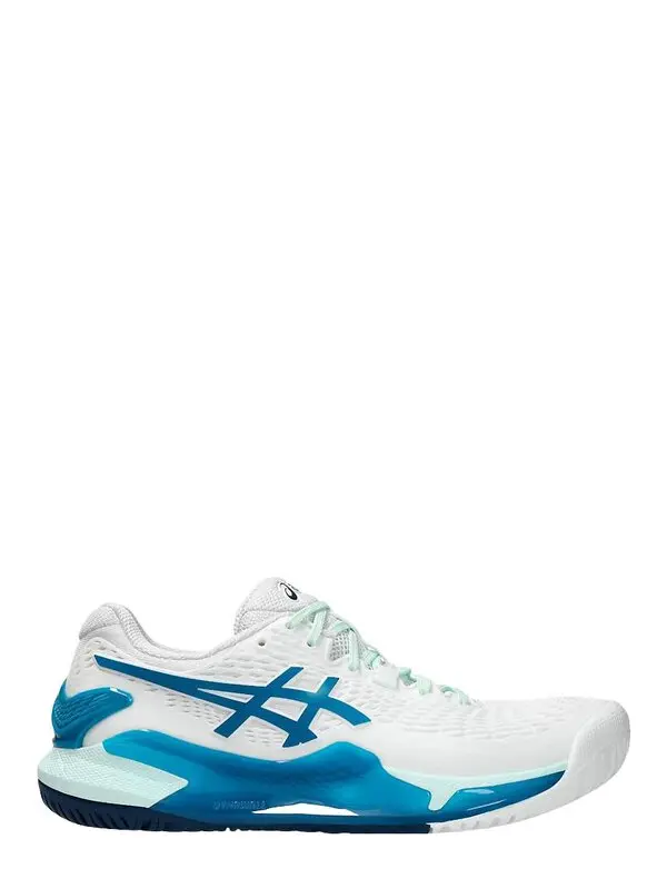 Asics Gel-resolution 9 Athletic Sneakers - White/teal Blue