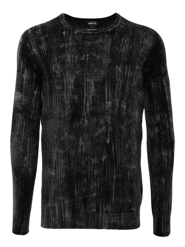 Avant Toi Intarsia-knit Jumper - Black