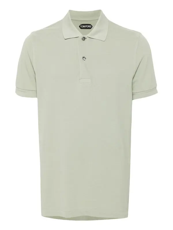 TOM FORD Logo-embroidered Polo Shirt - Green