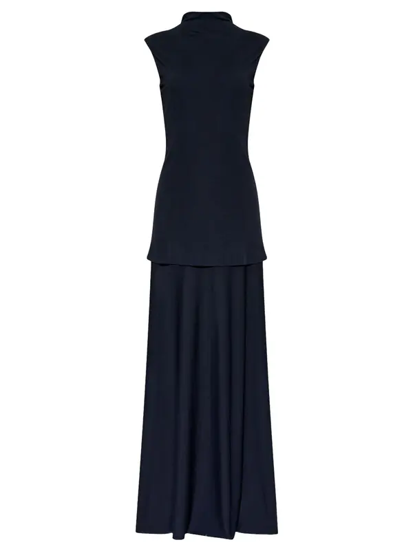 JIL SANDER Layered Maxi Dress - Blue