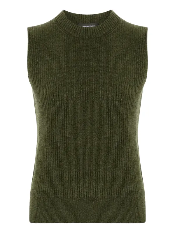 Fabiana Filippi Cashmere Vest - Green