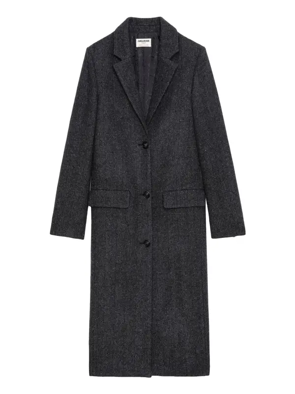 Zadig&Voltaire Wool-blend Single-breasted Coat - Grey