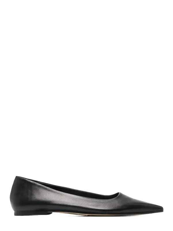 AeydĒ Cassy Leather Ballet Flats - Black