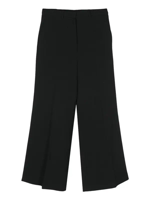 LOW CLASSIC Wide Leg Trousers - Black