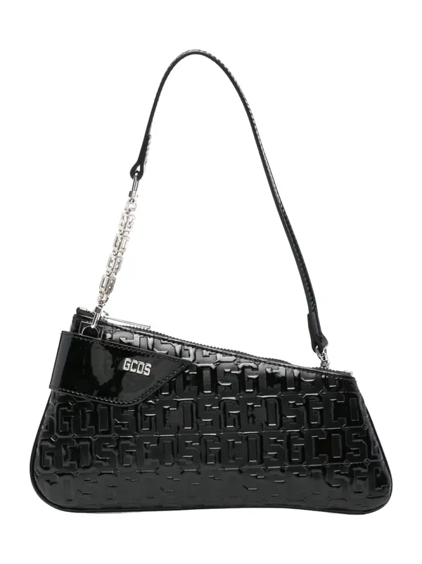 Gcds Comma Notte Monogram Shoulder Bag - Black