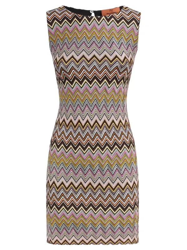 Missoni Zigzag Mini Dress - Brown