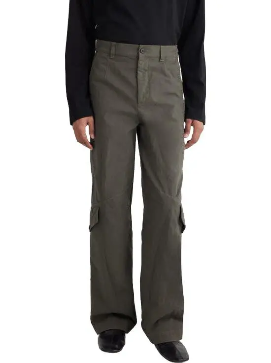 Dries Van Noten Paxford Cotton Cargo Pants - Grey
