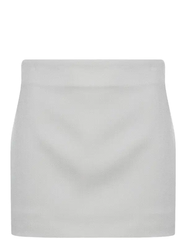 Wardrobe.NYC Column Mini Skirt - Cement Grey