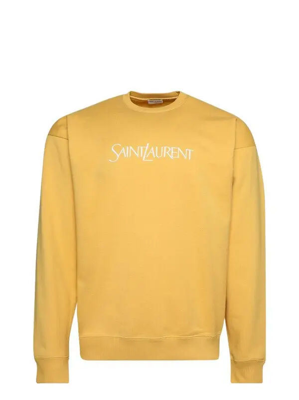 Saint Laurent Logo Sweatshirt - Yellow