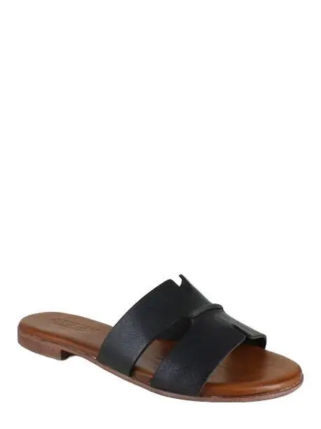 ARTISAN CRAFTED BY ZIGI Allony Leather Flat - Black