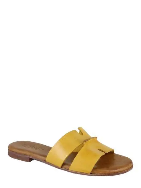 ARTISAN CRAFTED BY ZIGI Allony Leather Flat - Mustard Leather