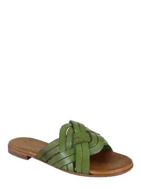 ARTISAN CRAFTED BY ZIGI Arutzy Slide Sandal - Olive Leather