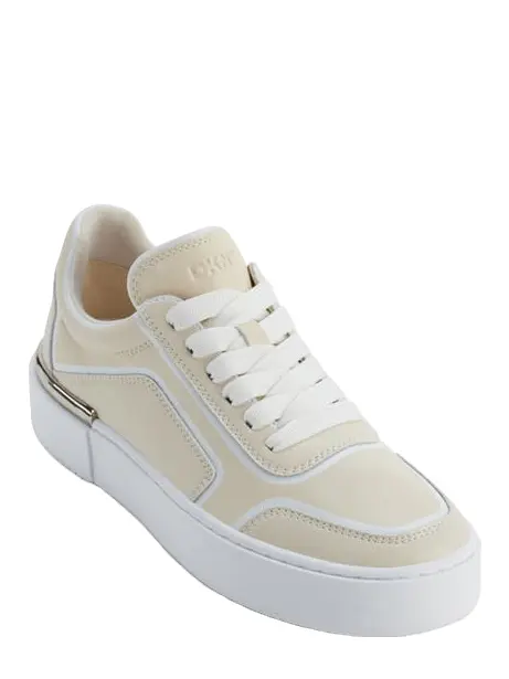 Dkny Baylor Platform Sneakers - Bone/white