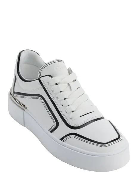 Dkny Baylor Platform Sneakers - White/black