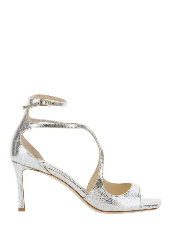 JIMMY CHOO Strappy Heeled Sandals - Silver
