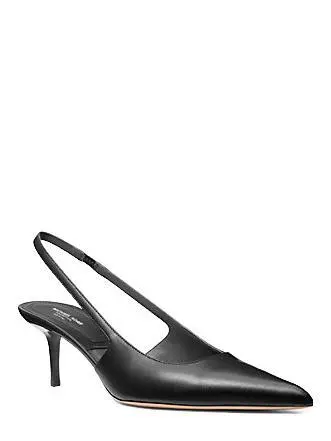 Michael Kors Emma Leather Slingback Pumps - Black