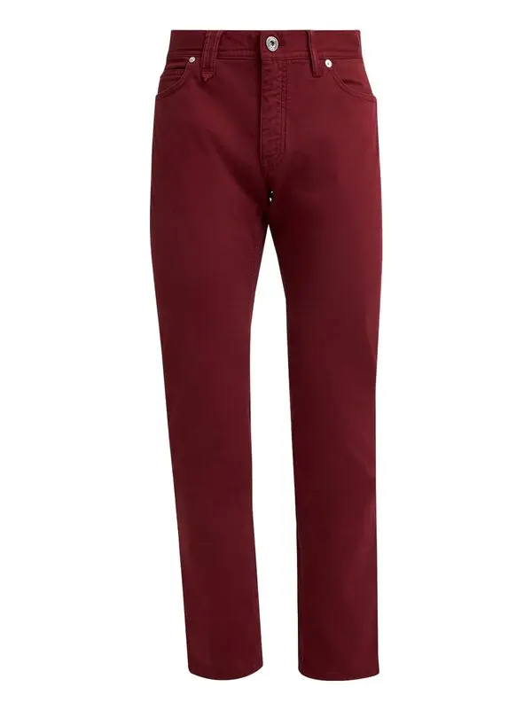 Brioni Cotton Stretch 5-pocket Pants - Brioni Red